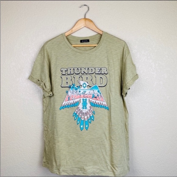 zutter | Tops | Zutter Womens Thunder Bird Graphic Tshirt Short Sleeves ...